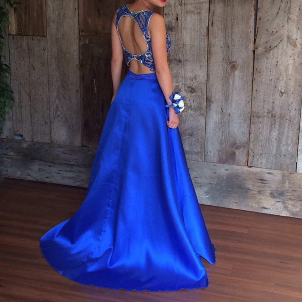Full Length Splash By Landa Designs Prom Dress - Gem
